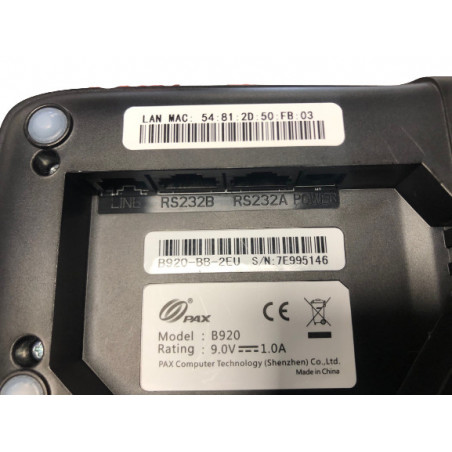 Base chargeuse neuve pour le TPE Pax S900